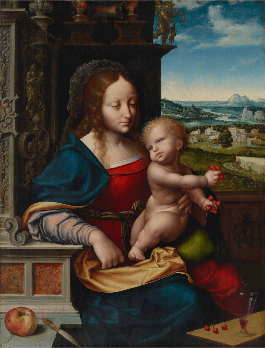 Cleve, Follower of Joos van, Virgin and Child - Biblical, mythological and allegorical scenes ...