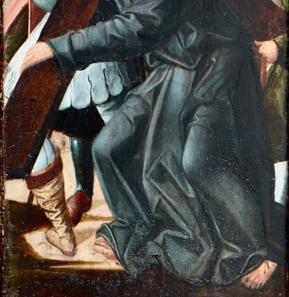 Christ carrying the cross - Anonymous Flemish or German painter, middle 16th century, triptych ...