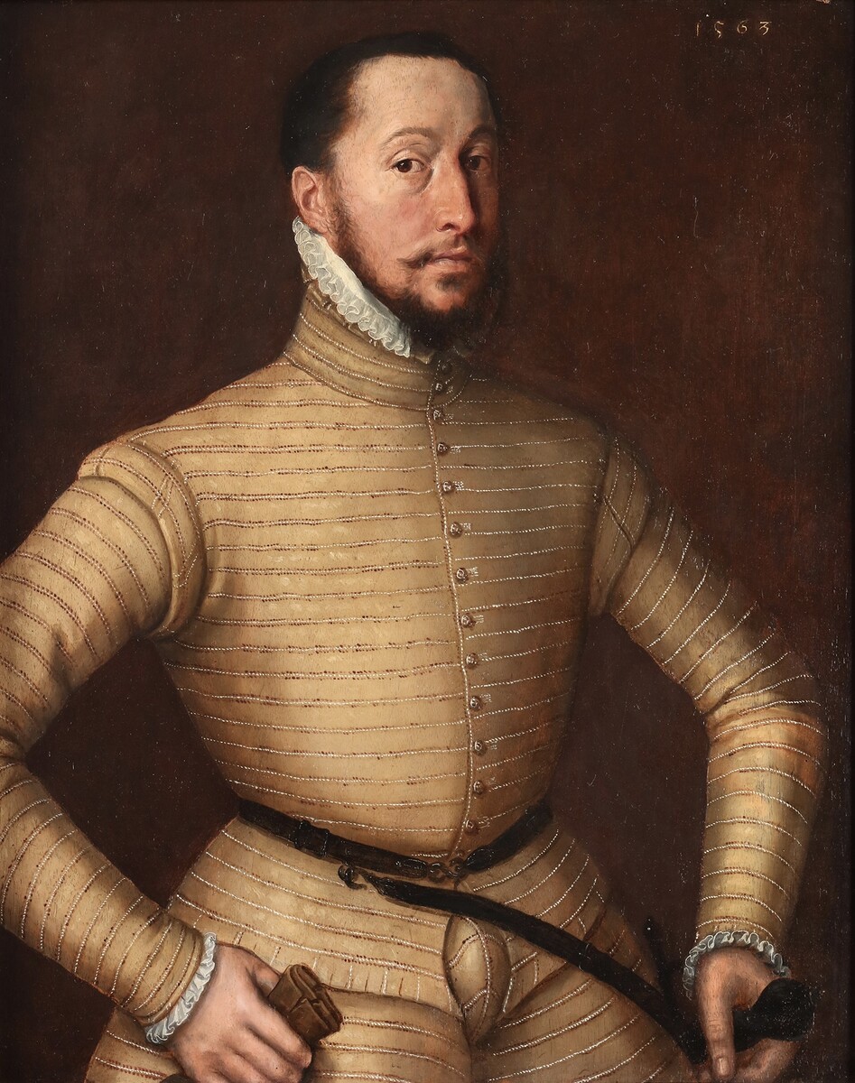 Portrait of a man - Claeissens, Attributed to Gillis - Portraits, genre and exterior scenes ...