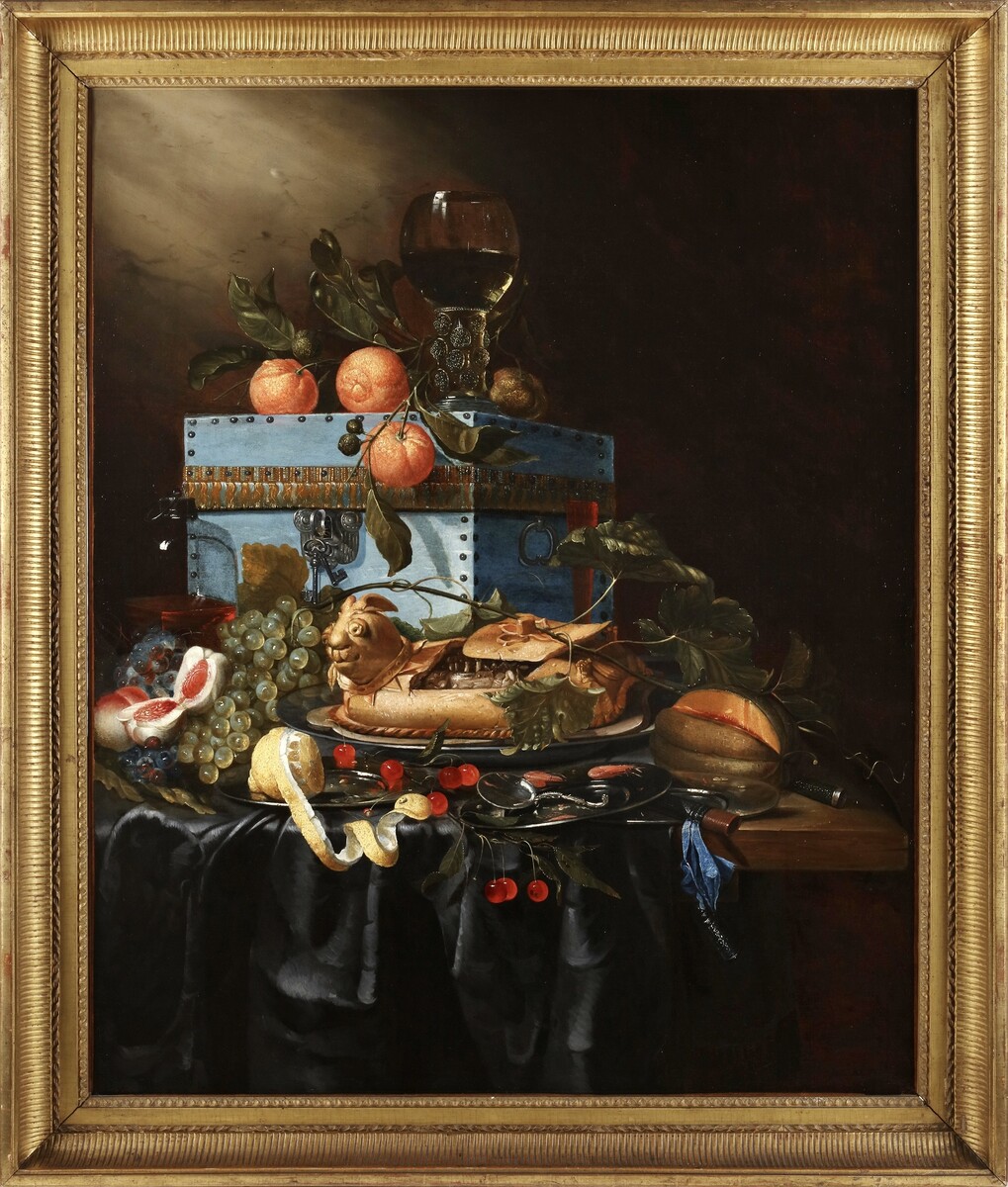 Pronk still life with a hilarious rabbit pie - Ring, Dutch follower of ...