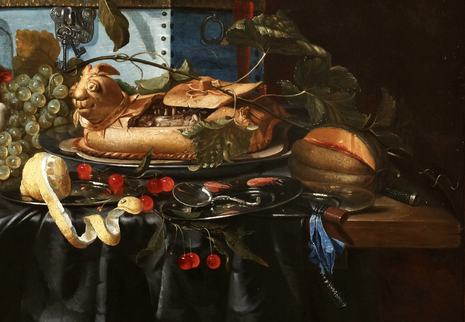 Pronk still life with a hilarious rabbit pie - Ring, Dutch follower of ...